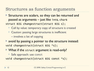 C Structures And Unions | PPT | Programming Languages | Computing