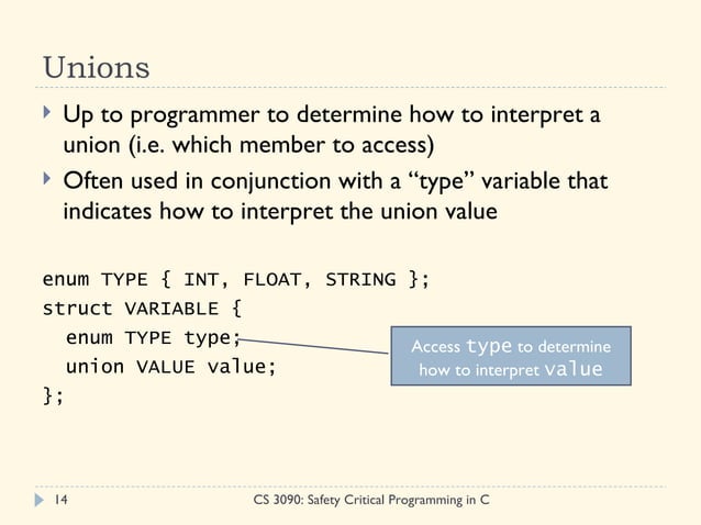 C Structures And Unions | PPT | Programming Languages | Computing