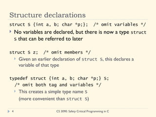 C Structures And Unions | PPT | Programming Languages | Computing
