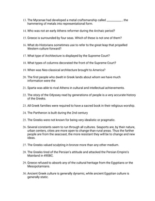 CSTU 101 Quiz 2 Ancient Greece Homework Simple.docx