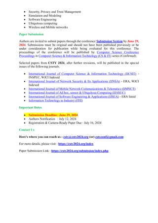 Submit Your Research Articles - 10th International Conference on ...