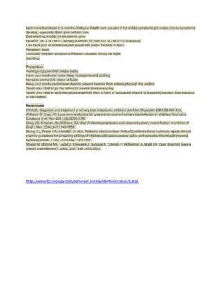 Csu urinary tract infection | DOCX