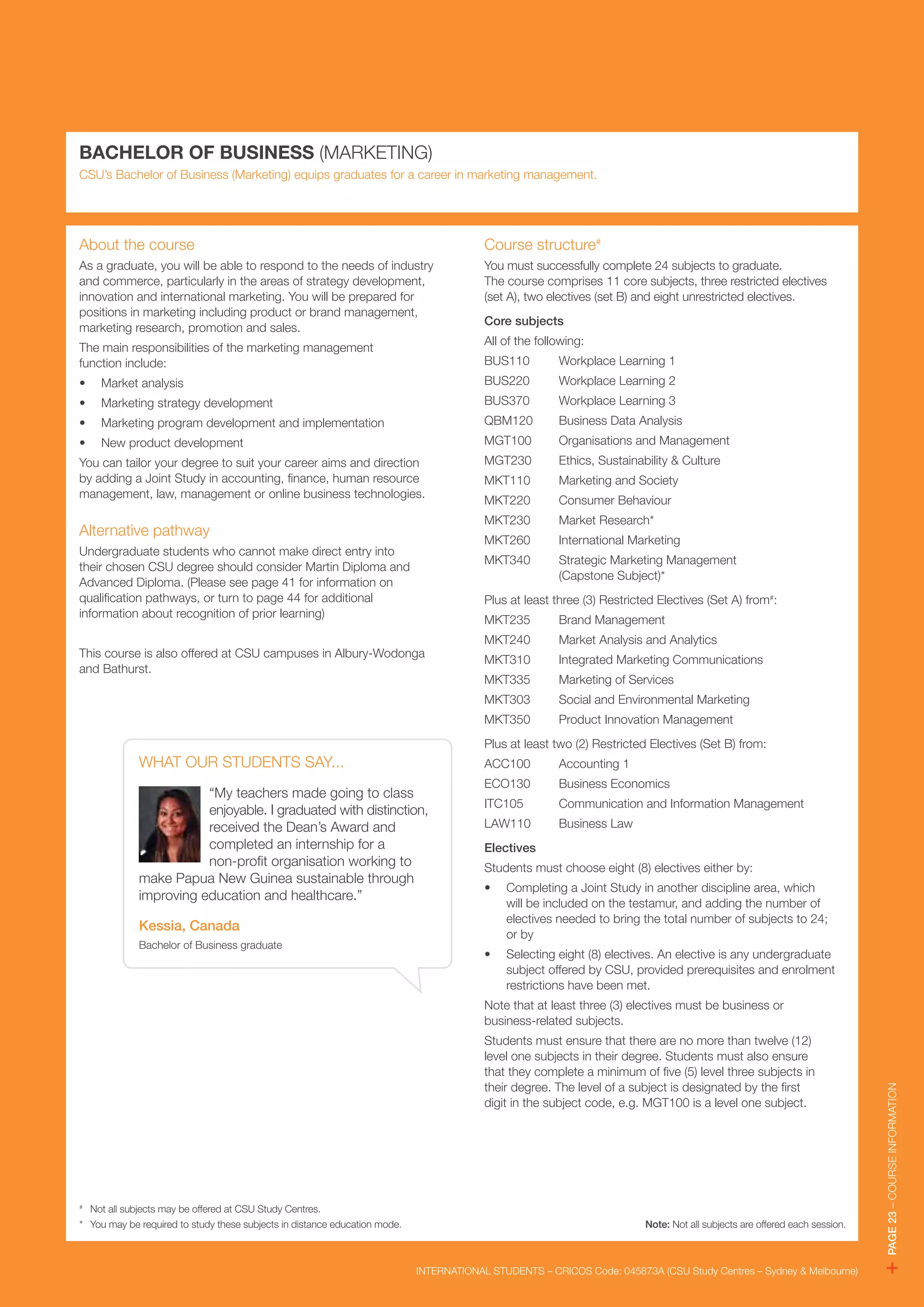 Charles Sturt University Csu brochure16 | PDF