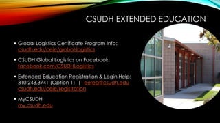 CSUDH Global Logistics Info Session | PPT