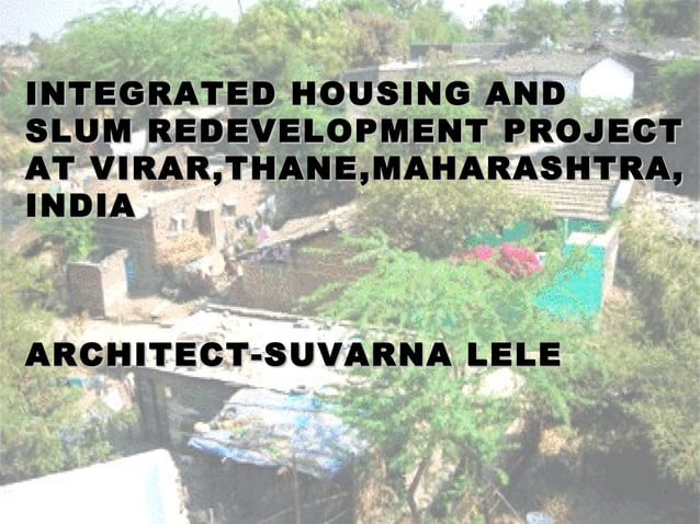 A Slum Redevelopment Project | PPT