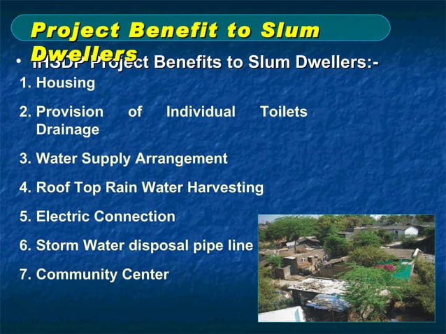 A Slum Redevelopment Project | PPT