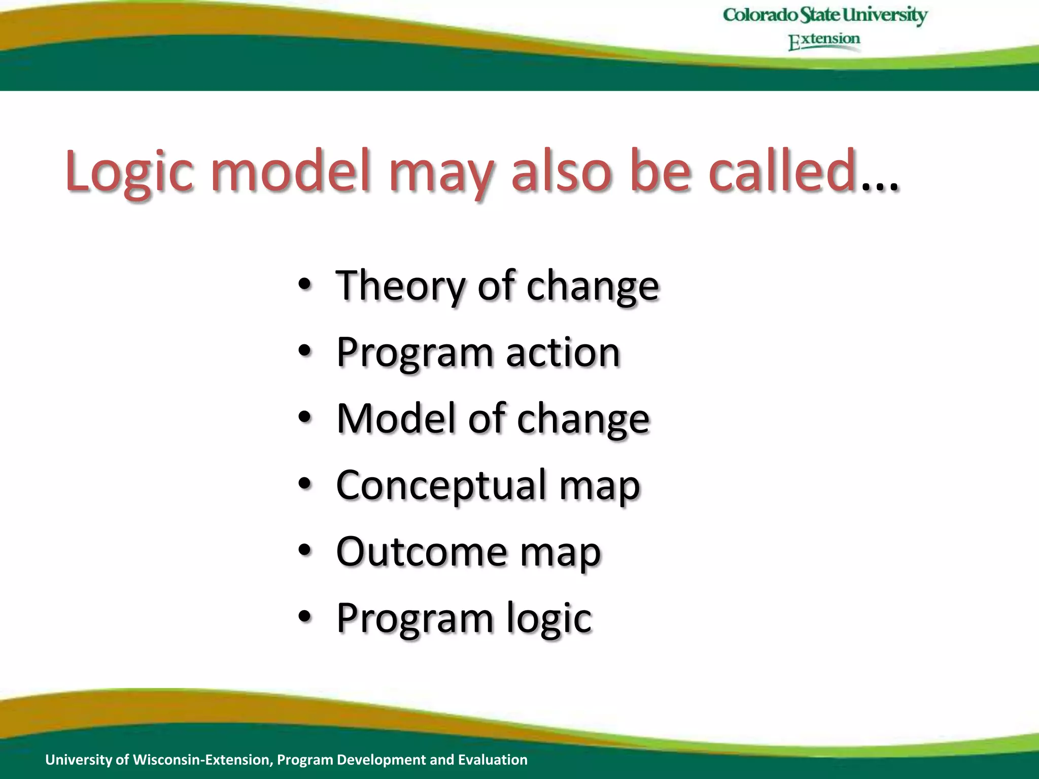CSU Extension, Engagement and the Logic model | PPTX