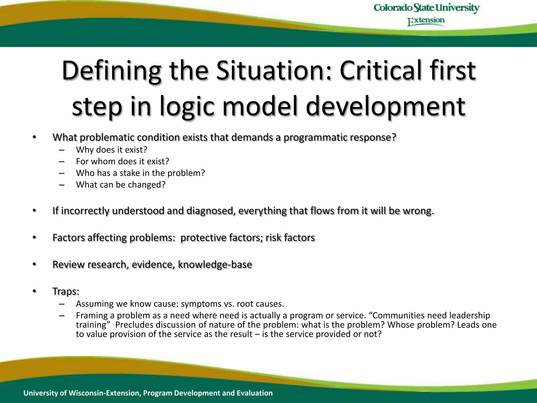 CSU Extension, Engagement and the Logic model | PPTX