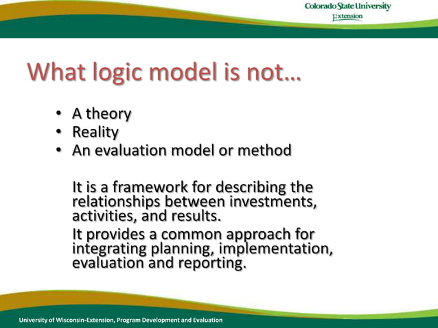 CSU Extension, Engagement and the Logic model | PPTX