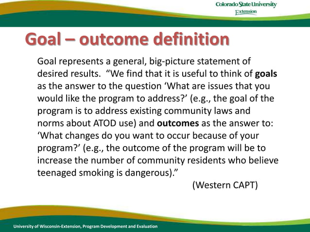 CSU Extension, Engagement and the Logic model | PPTX