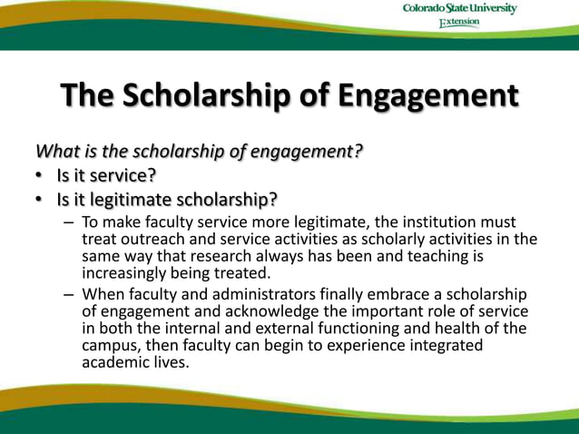 CSU Extension, Engagement and the Logic model | PPTX