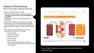 Board Governance, Stakeholder Focus and Integrated Reporting | PDF