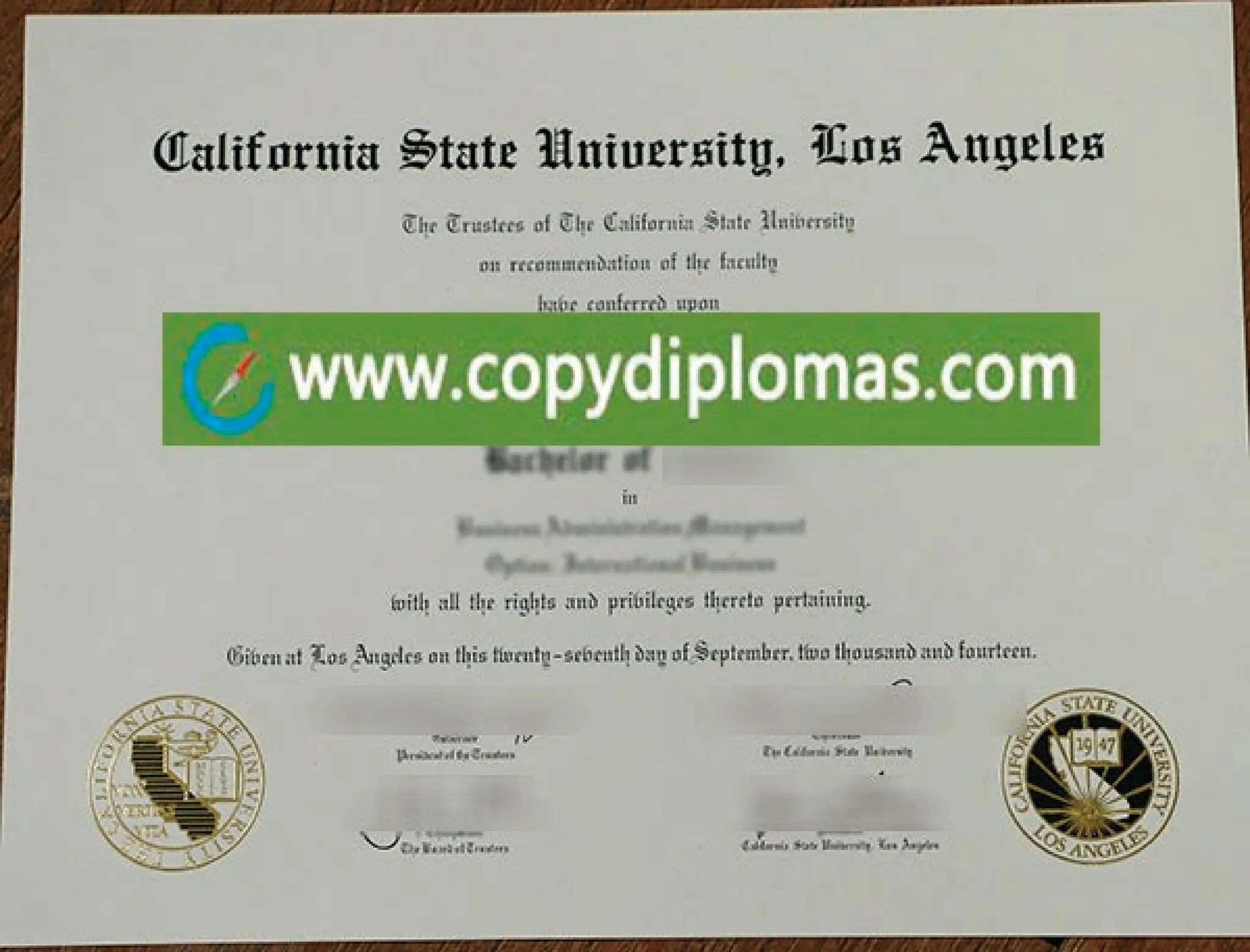 CSULA diploma, buy fake USA degree transcript | PPT