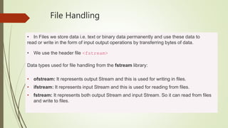 Summer Training Project On C++ | PPTX | Programming Languages | Computing