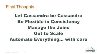 Building a Distributed Reservation System Using Cassandra | PPTX