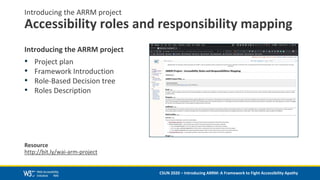 Introducing ARRM: A Framework to Fight Accessibility Apathy | PPT