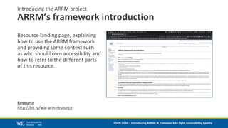 Introducing ARRM: A Framework to Fight Accessibility Apathy | PPT