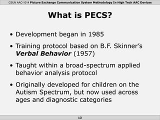 PECS Methodology in High Tech AAC | PPT