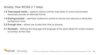 How WCAG helps people with cognitive impairments | PPTX