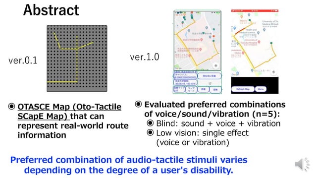OTASCE Map: A Mobile Map Tool with Customizable Audio-Tactile Cues for ...