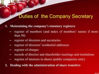 Company Secretary | PPTX