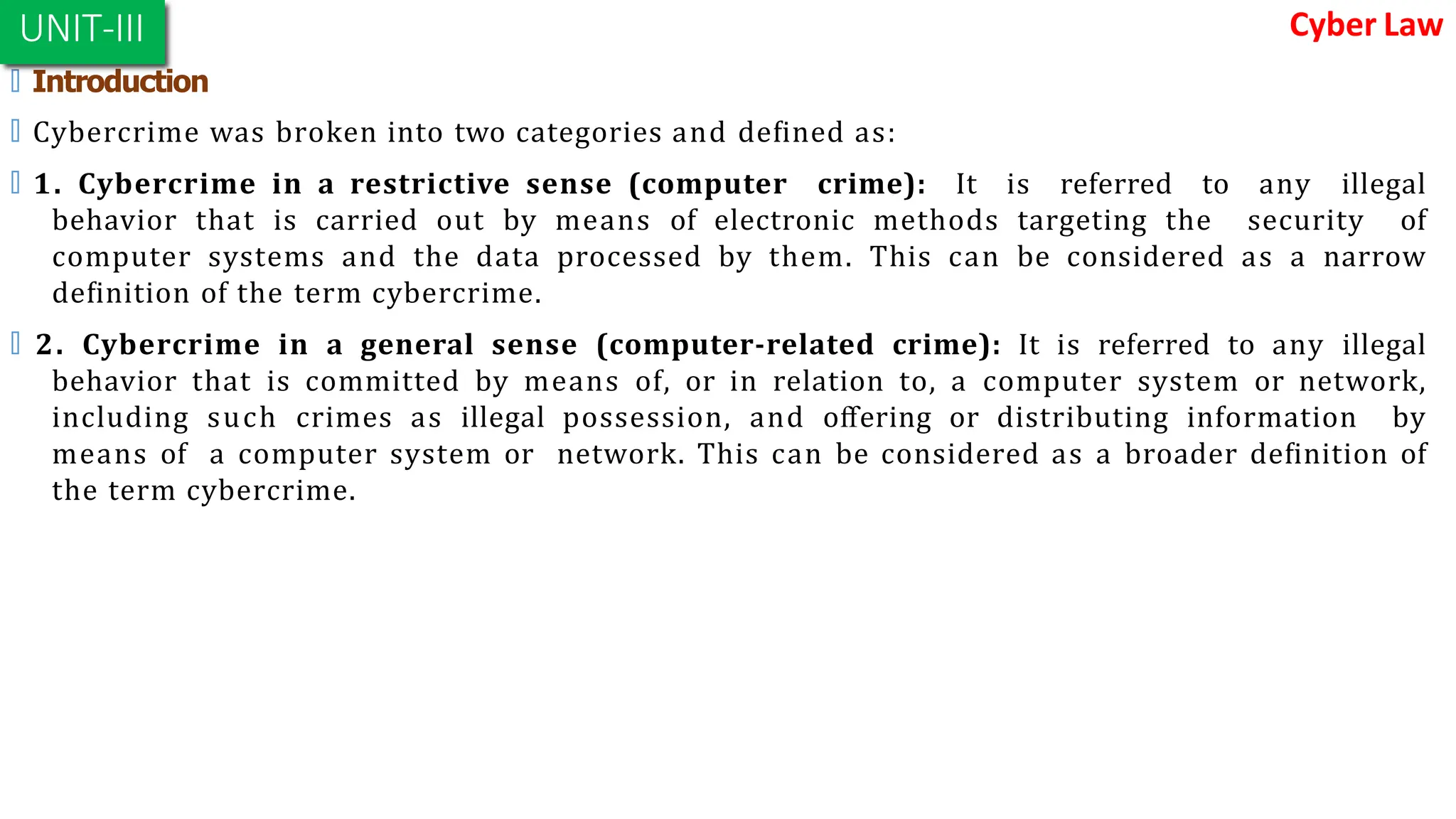 CYBER SECURITY :Cyber Law – The Legal Perspectives | PPTX