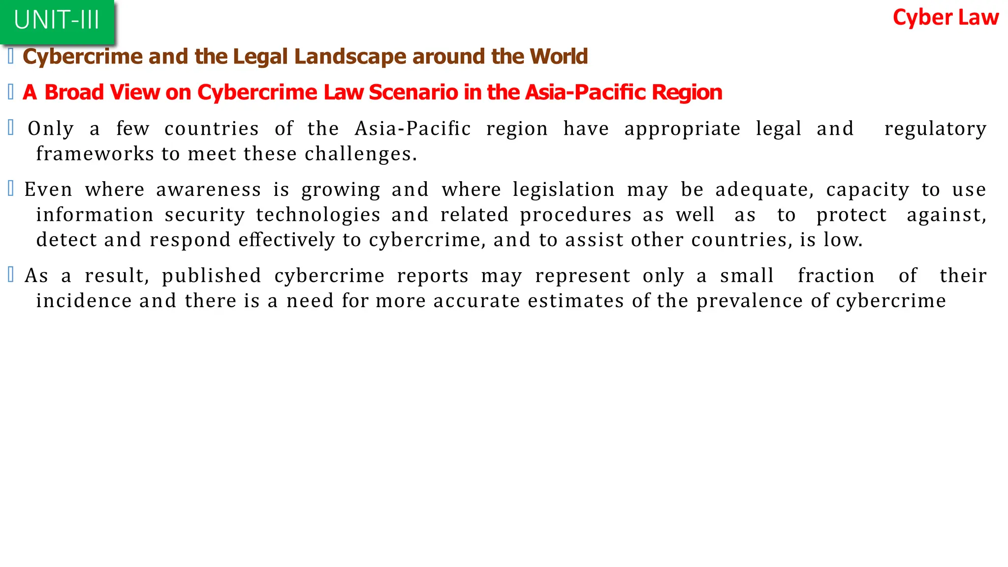 CYBER SECURITY :Cyber Law – The Legal Perspectives | PPTX
