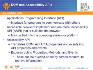 CSUN The ARIA Technology Stack Browsers and Screen Readers | PPT