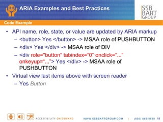 CSUN The ARIA Technology Stack Browsers and Screen Readers | PPT