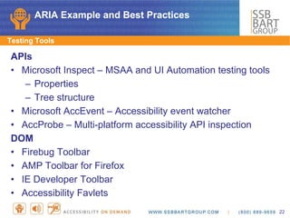 CSUN The ARIA Technology Stack Browsers and Screen Readers | PPT