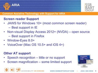 CSUN The ARIA Technology Stack Browsers and Screen Readers | PPT