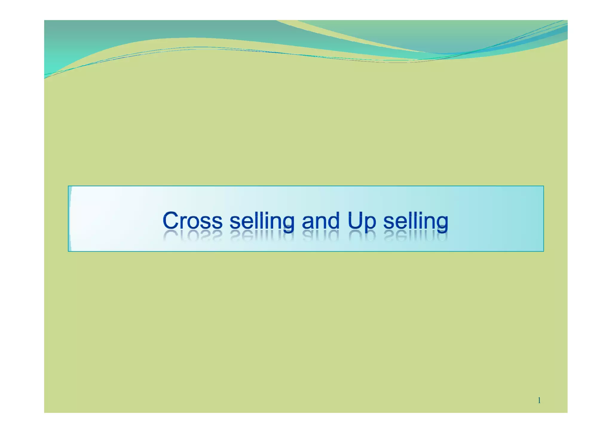 Cross Selling & Up Selling | PDF
