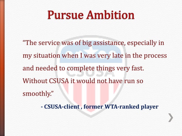 American College Sports - CSUSA | PPT
