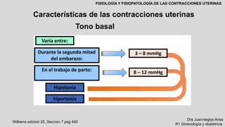 Fisiología y Fisiopatología de las Contracciones Uterinas: Mecanismos y ...