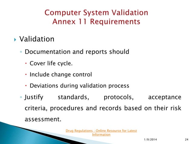 Computer System Validation | PPTX | Pharmaceutical Industry | Industries