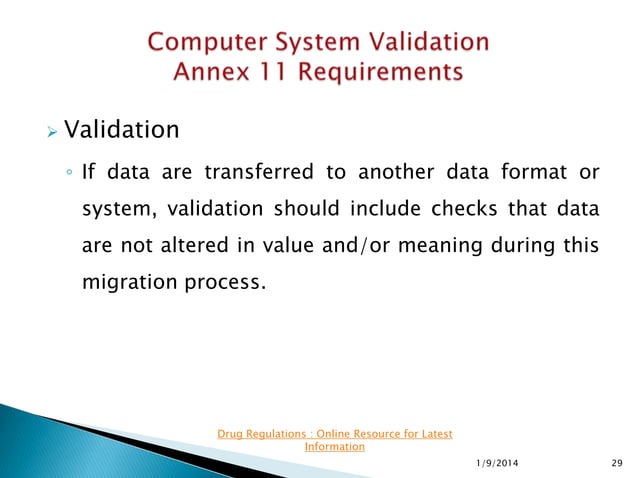 Computer System Validation | PPTX | Pharmaceutical Industry | Industries