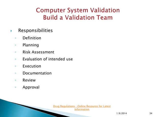 Computer System Validation | PPTX | Pharmaceutical Industry | Industries