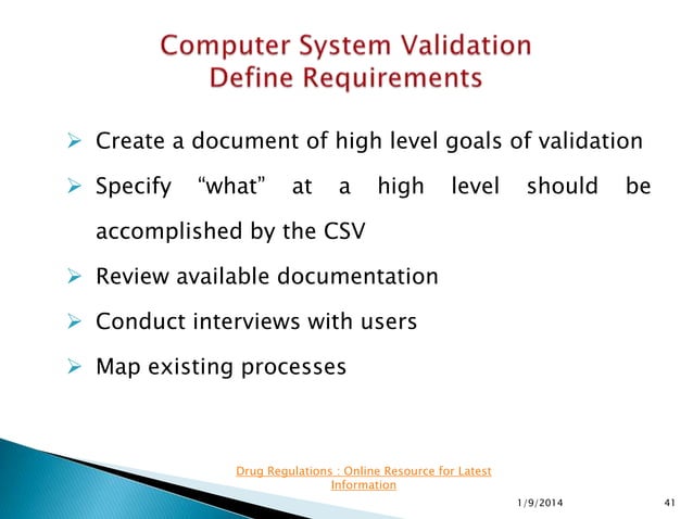 Computer System Validation | PPTX | Pharmaceutical Industry | Industries