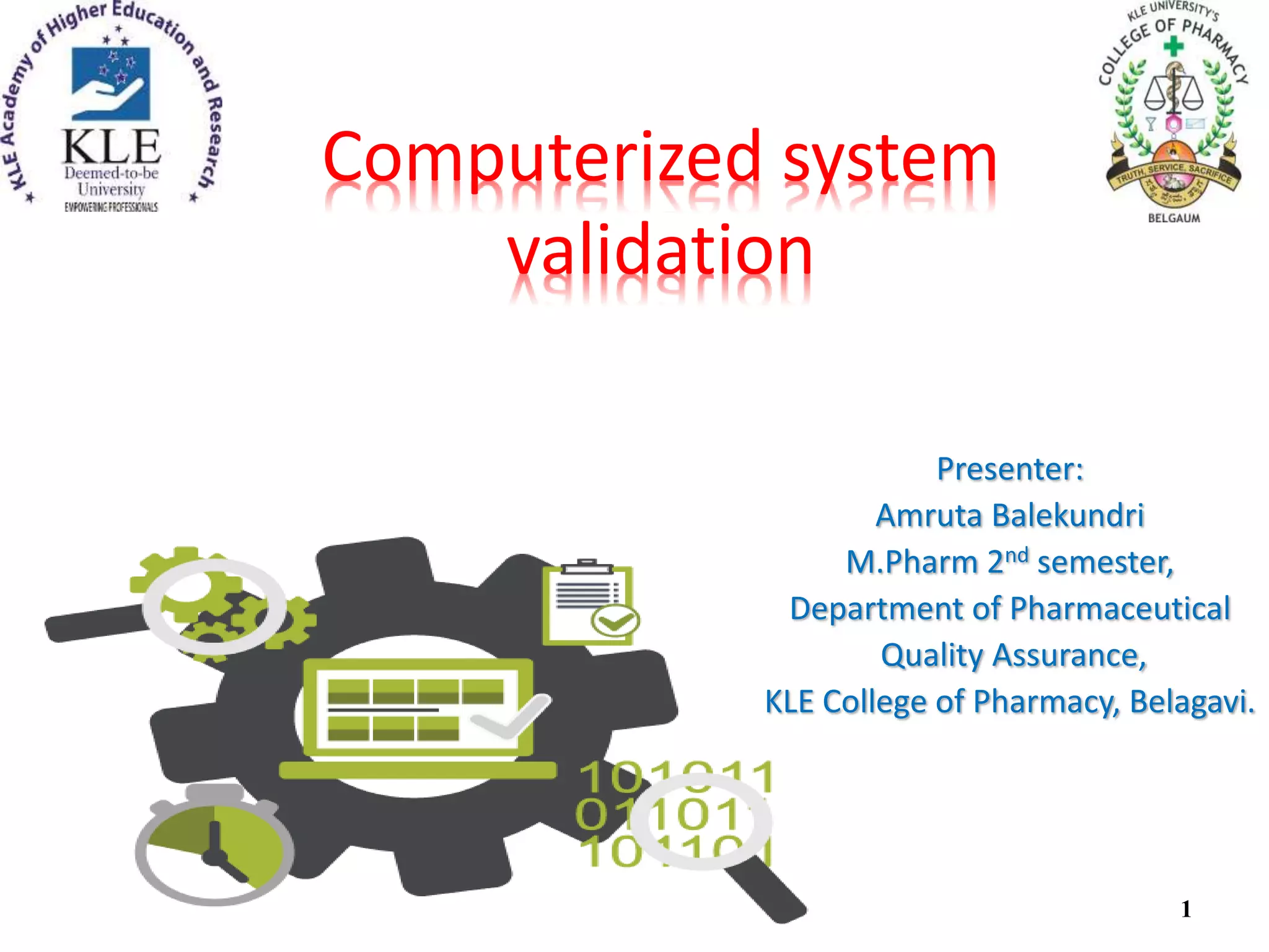 Computer system validations | PPTX