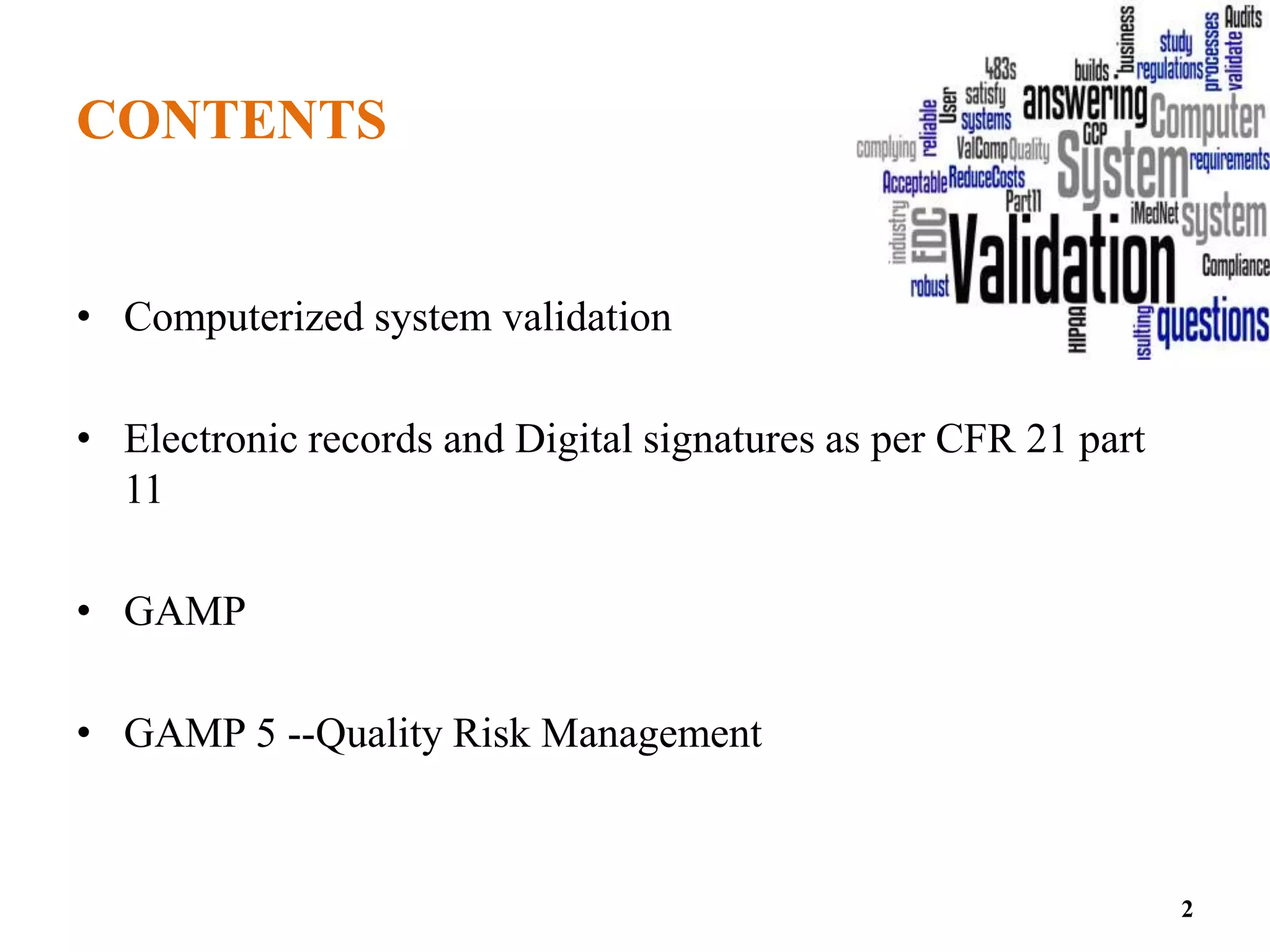 Computer system validations | PPTX