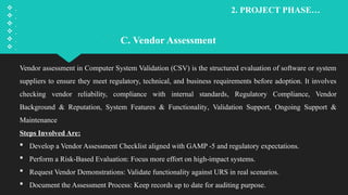 Computerized system validation in pharmaceutical industry | PPTX