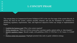 Computerized system validation in pharmaceutical industry | PPTX