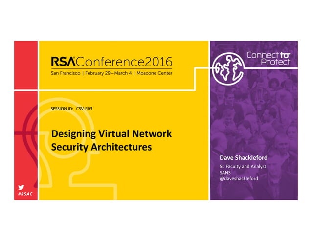 Designing Virtual Network Security Architectures | PPT