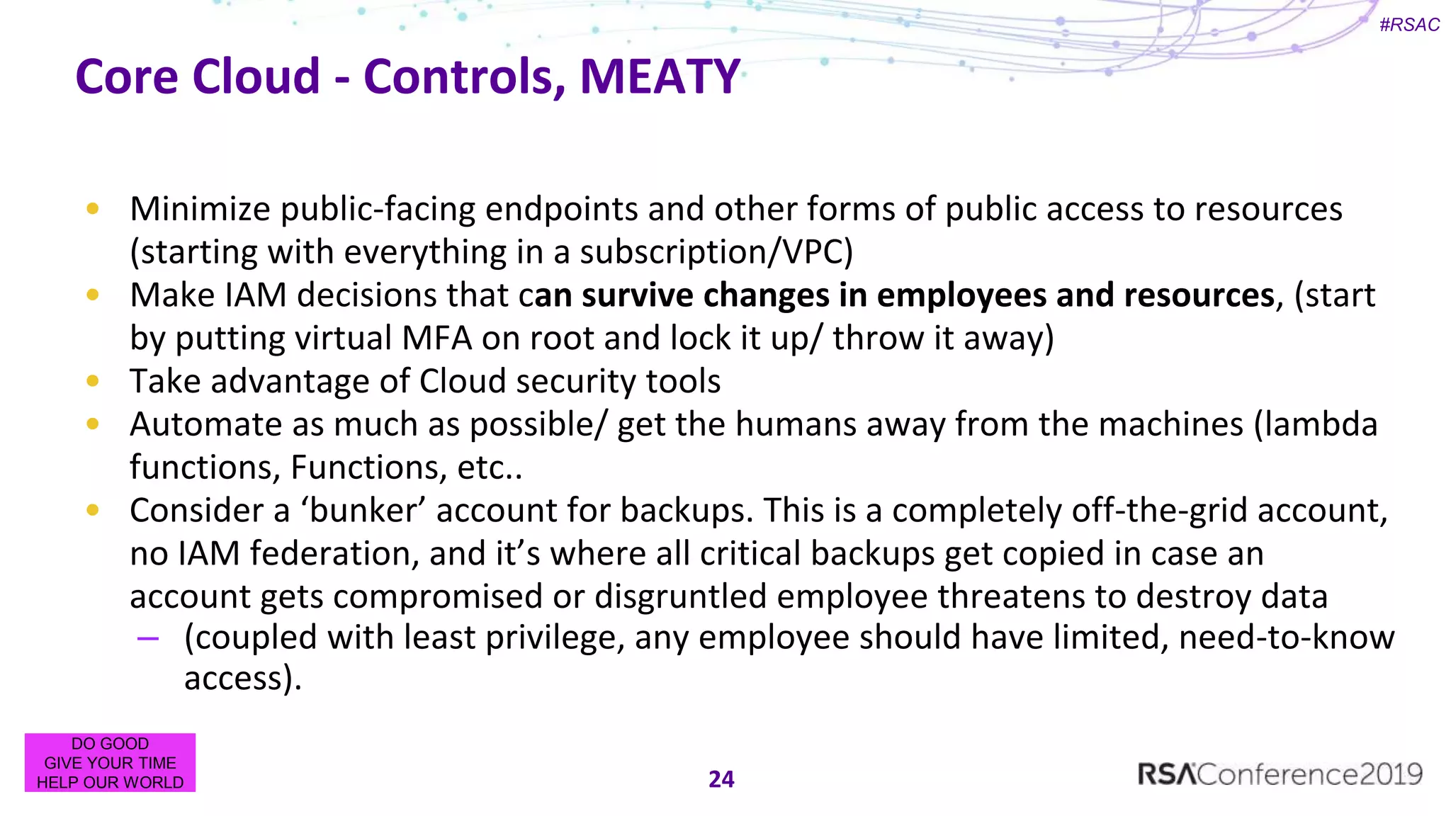Cybersecurity model and top cloud security controls for product ...