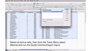 CSV and XLS Best Practices | PPT