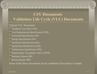 CSV Audit Presentation | PPT