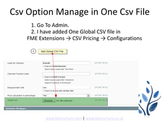 Setup CSV Based Pricing in Magento | PPT