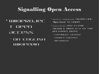 Häskell und Grepl: Data Hacking Wikimedia Projects Exampled With Open Access Signalling Project ...