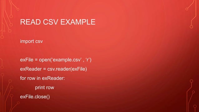 CSV File Manipulation | PPTX