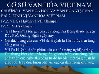 Cơ sở văn hóa việt nam | PPT